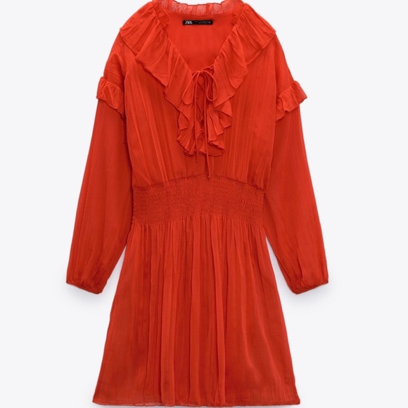 Zara | Dresses | Zara Red Dress | Poshmark